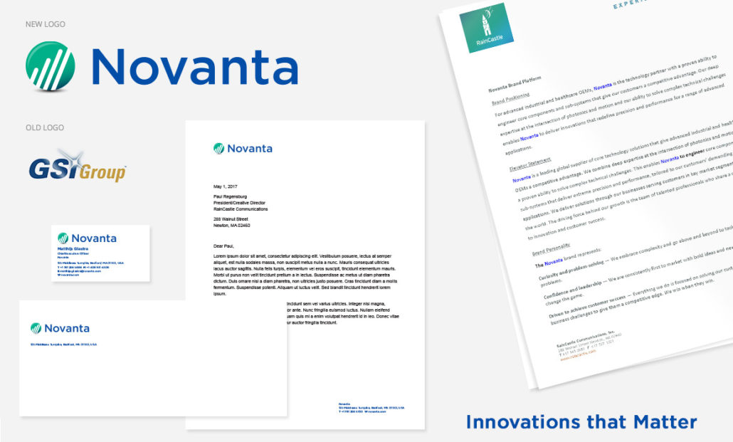 Rebranding Healthcare Technology Services | Novanta Case Study